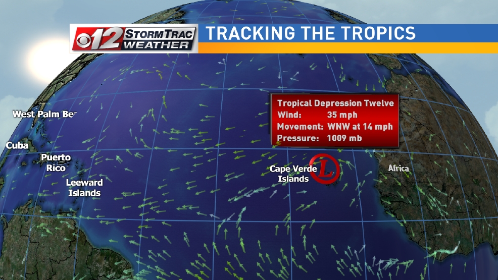 New Tropical Depression 12 Forms Near African Coast | WPEC