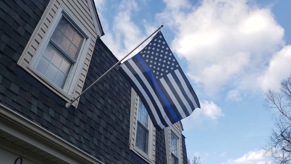 'Thin blue line' flags popping up across Montgomery County in support ...